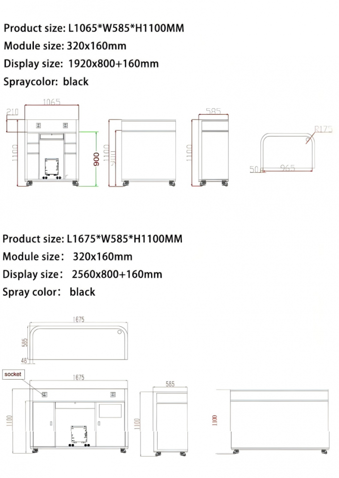 DJ Booth led display Table Digital LED dispaly Podium LED Screen