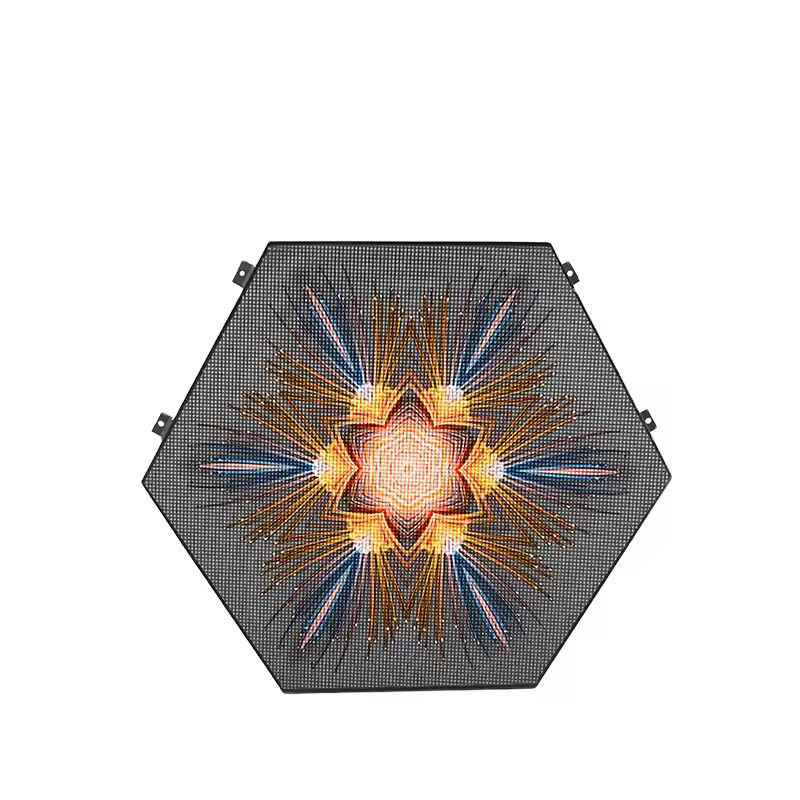 Hotel GOB Hex Led Display Panel Screen Full Color 600mm P4mm
