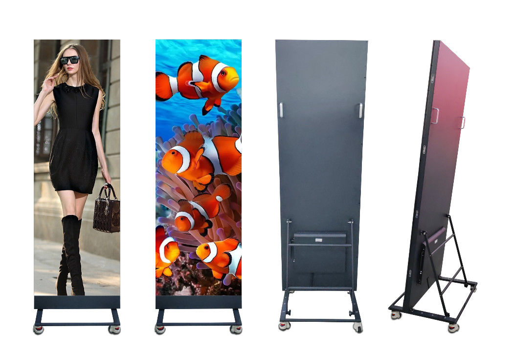 Indoor Standing LED Poster Display with High Definition Digital Signage ...
