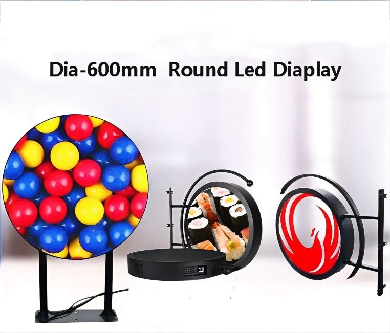 Round Led Display Double Sided led display P4.28 LED Screen Dia-600mm ...