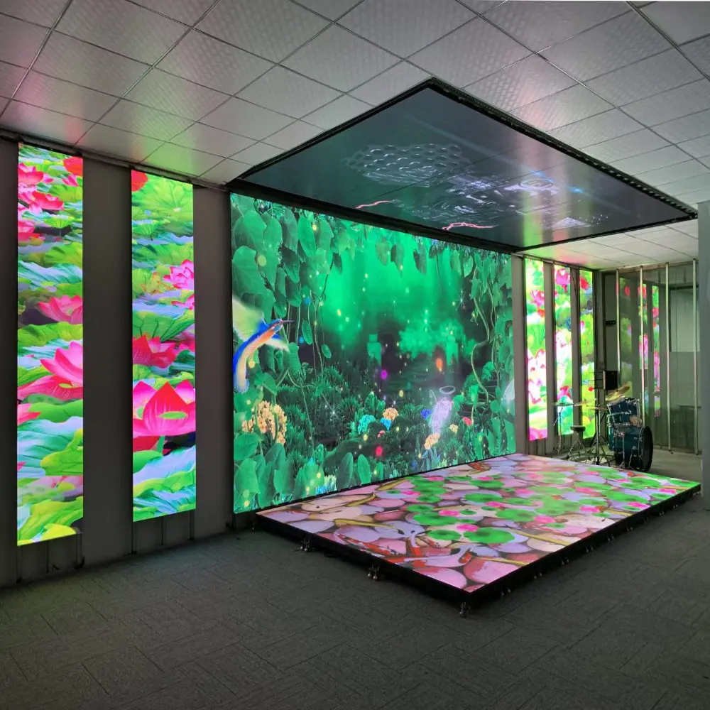 LED screen dance floor panel P3.91 P4.81 LED dance floor tile display ...